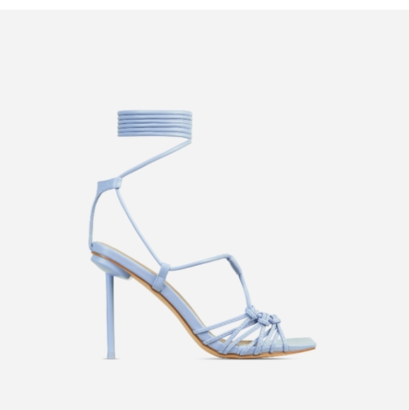 eho | Shoes | Ego Purple Knotted Lace Up Cage Sandals | Poshmark